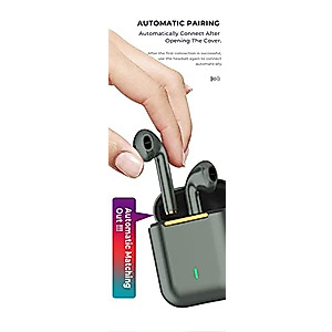 J18 Audifonos BT 5.0 Wireless Earphone Earbuds (White)