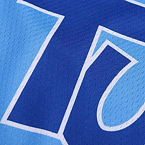 Tocament Mens 1# Space Movie Jersey Basketball Jersey S-3XL 90S Hip Hop Clothing for Party Blue Small