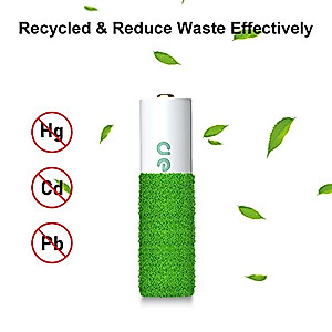 Deleepow 3200mAh Ni-MH AA Rechargeable Batteries High Capacity 8 Pack AA Batteries and 8-Bay AA AAA Individual Rechargeable Battery Charger