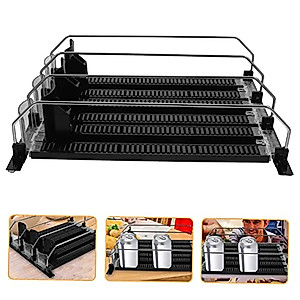ULTECHNOVO 3pcs Drink Pusher Mini Drinks Vending Machine Bottle Dispenser Supermarket Drink Puller Soda Bottle Organizer Slide Out Drink Shelves To Stack Abs Combination Soda Bottle Dispenser