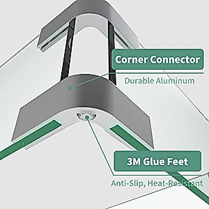 PIZZELLO Fire Pit Wind Guard 31.5 x 13.8 x 4 inch Rectangular Tempered Glass Wind Guard with Aluminum Corner Bracket