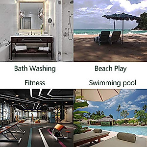 Mount Hour Flower Turquoise Blue and Gray Hand Towels Floral Face Towel Soft Guest Towel Portable Kitchen Tea Dish Towels Washcloths Bathroom Decor Housewarming Gifts 15.7" X 27.5