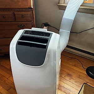 Portable Air Conditioner Universal Exhaust Hose 5 Inch Diameter 59" Long Clockwise Thread Room Airconditioner AC Vent Replacement Tube