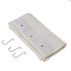 Jkhome Over The Door Hanging Shoe Organizer Rack Holder Home Non-woven Transparent Storage Bag 24 Pockets With 3 Hooks (White)