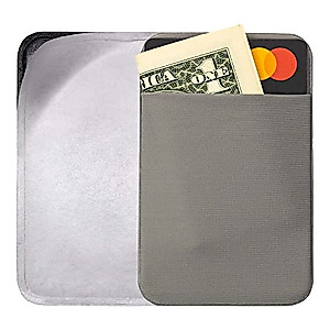 Elastic Phone Card Holder Pocket, Stick-On Wallet, Adhesive Credit Card Pouch, Phone Accessories, Compatible With iPhone, Samsung Galaxy – Light Green