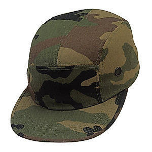Woodland Camouflage Military Street Cap (Polyester/Cotton)
