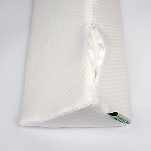 Insieme King Size Headboard Gap Filler (White). Long Bed Wedge Pillow for Covering Cracks Between Bed & Headboard or Wall with Pillow Support (76x8x6 inch)