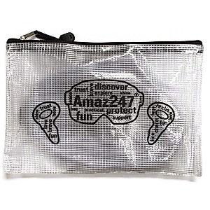 Amaz247 Silicone Anti-Leakage Face Cushion Mask, Protective Lens Cover, Controller Grip Cover with Velcro Straps for Oculus Quest VR Headset (Black), NOT FIT Oculus Quest 2