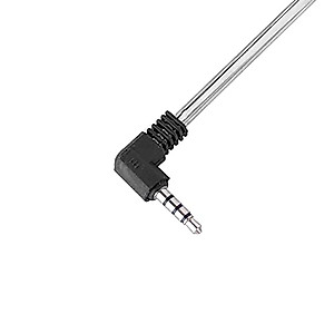 Ruiwaer 4PCS AM Antenna Mini FM Radio Antenna 3.5mm Male Telescopic Antenna for Mobile Cell Phone Portable Radio Stereo Receiver AV Audio Video Home Theater Receiver Bose Radio, Black