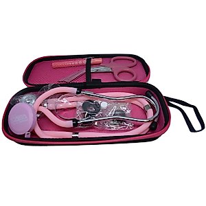 Sprague Rappaport Stethoscope Dual Head Adult + Free Lightweight Storage Case, Multipurpose Sheers, Penlight, Measuring Tape