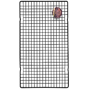 MoTrust Non-Stick Steel Baking Rack & Cooling Rack, for Cookies,Cakes, Breads and More (Heavy Duty,Oven Safe)-9.84"x15.9"-1 Piece