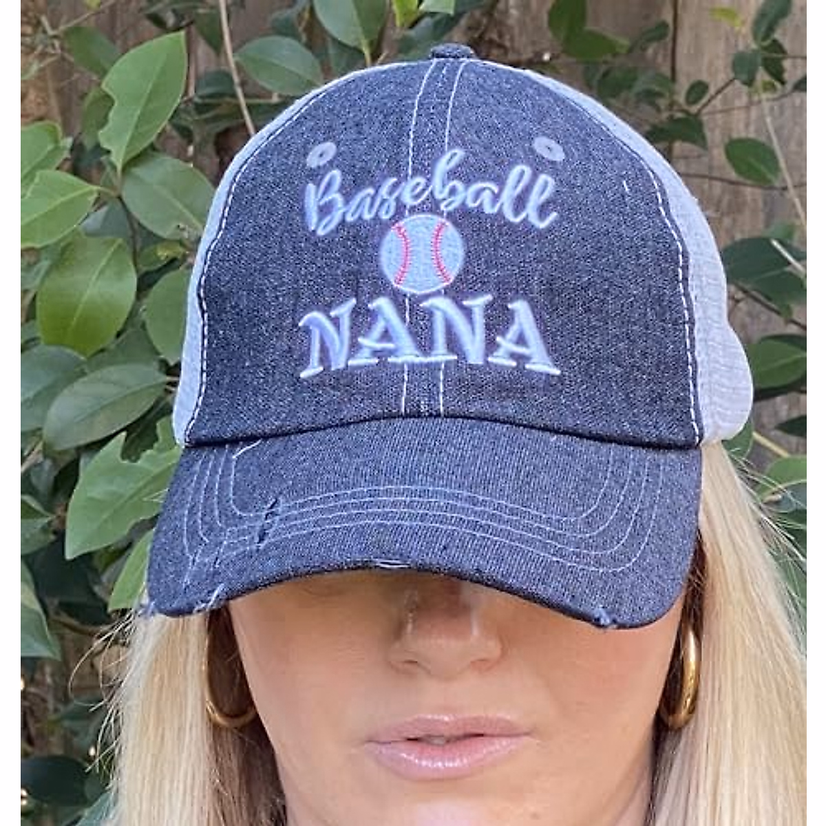 Cocomo Soul Womens Baseball Nana Hat | Baseball Nana Cap | Baseball Nana | Nana Hat 214 Dark Grey