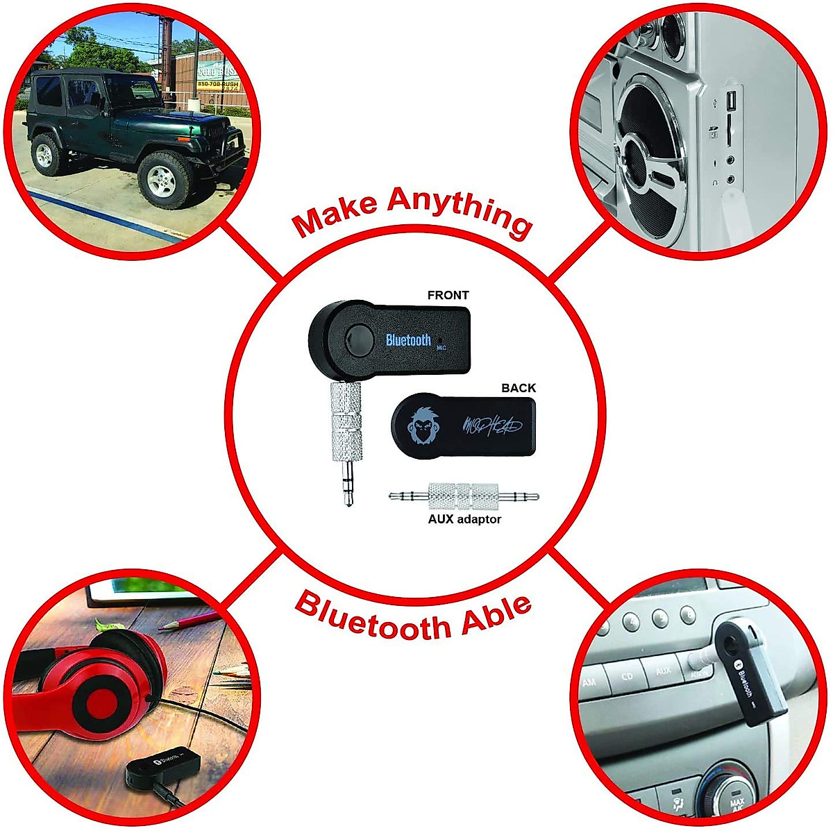 Mackie CR3-X 3-Inch Creative Reference Multimedia Monitors Bundle with Pro Tools First DAW Music Editing Software, Wireless Bluetooth Receiver and Dual 1/4" Stereo to 3.5mm Cable