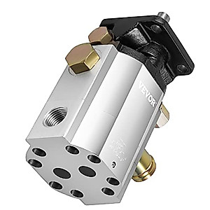 Bestauto Hydraulic Wood Splitter Pump 3000 PSI 2 Stage Log Splitter Pump 13 GPM, Hydraulic Gear Pump 3600 RPM Aluminum Log Splitter Pumps 1/8" Keyed Shaft for Gas Log Splitters/Hydraulic Power Units