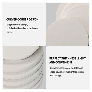 Tropical Palm Leaves Coasters for Drinks, Absorbent Coasters Set of 2, Coffee Cup Tabletop Protection Coaster, Housewarming Bar Kitchen Home Decor 4 Inch