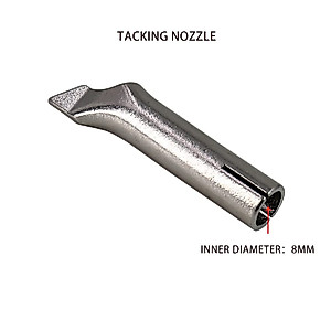 6pcs Triangular Round Speed Welding Nozzle Tacking Nozzle Push Fit 5mm Standard Welder Tip for PVC Hot Air Gun Plastic Heat Gun Welding Machine