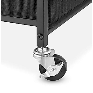 Whitmor Rolling 3-Drawer Storage Utility Cart, Brown