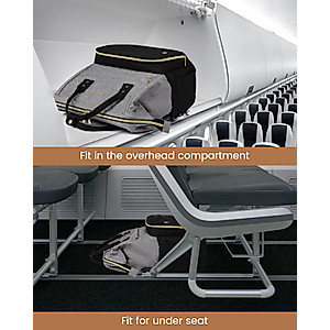 LOVEVOOK Laptop Backpack for Women Fashion Business Computer Backpacks Travel Bags Purse Student Bookbag Teacher Doctor Nurse Work Backpack with USB Port, Fits 17-Inch Laptop Grey Black