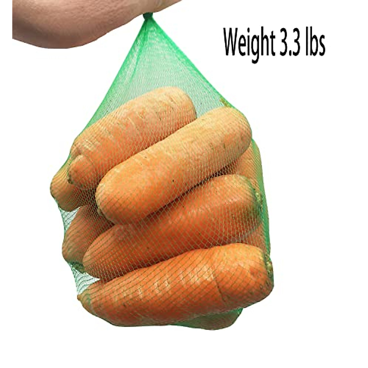 Daszui 100Pcs Reusable Mesh Green Nylon Netting with Bags,15.7 Inch Reusable Nylon Mesh net Produce Grocery Toys Fruits Vegetables Storage Bags,