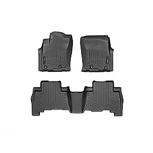 WeatherTech Custom Fit FloorLiners for 4Runner, GX - 1st & 2nd Row (444931-442862), Black