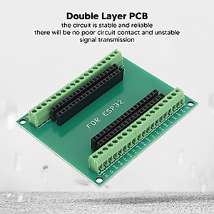 ESP32 Development Board, ESP32 Breakout Board 2 in 1 Dual Core CPU Low Power Consumption Wireless WiFi Bluetooth Double Layer Board