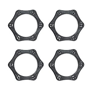 CamDesign Hexagonal Anti-Roll Ring for Handheld Wireless Microphone Anti Slip Shockproof Mic Ring for KTV, Karaoke, Dance Ball, Conference Room, News Interviews, On Stage Performance (4PCS)