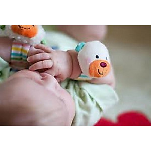 Infantino Wrist Rattles - Lamb and Bear