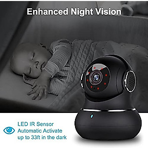 litokam Little elf Camera, 1080P Indoor Security Camera for Baby / Elder, Pet Camera with Motion Detection, Night Vision, 2-Way Audio, 360 Degree Wireless Camera, WiFi Camera Work with Alexa