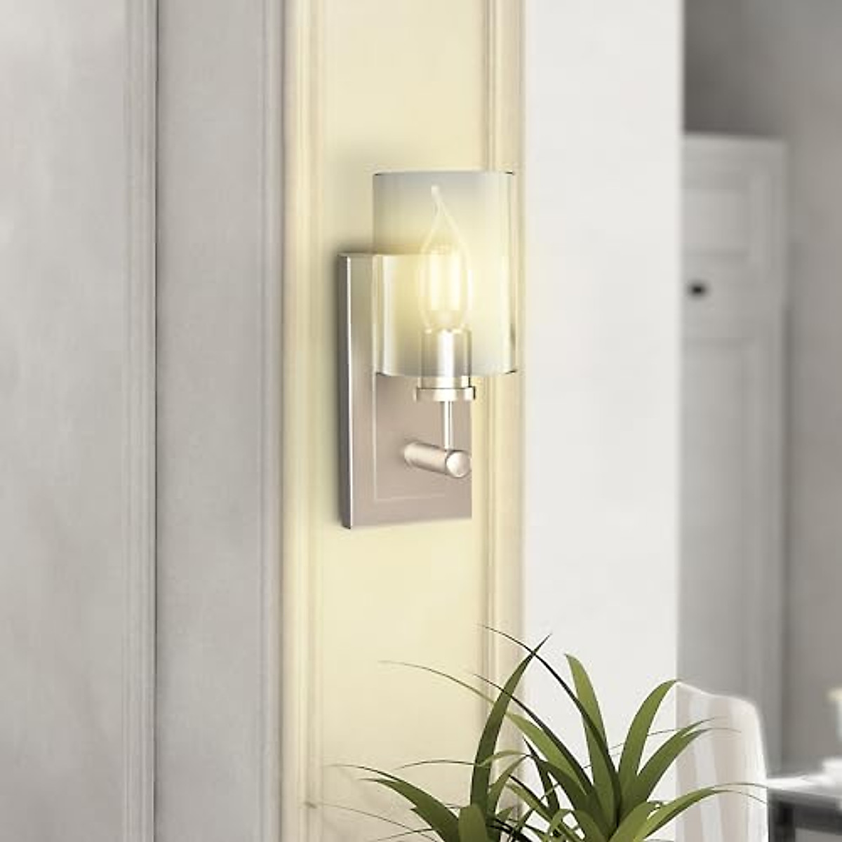 Feit Electric 60-Watt Equivalent CA10 LED Light Bulb, Dimmable Enhance Glass Candelabra Filament, 500 Lumens, 13 Yrs. Lifetime, 2700K Soft White, 6-Pack - CFC60/927CA/FIL/6