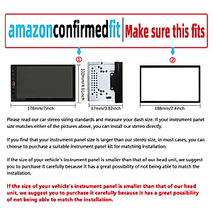 Double Din Car Stereo Compatible with Wireless Apple Carplay and Android Auto,7 Inch Touch Screen with Bluetooth 5.2,16-Segment EQ Car Audio Receivers,Mp5,Mirror Link,HD Backup Camera,FM Car Radio