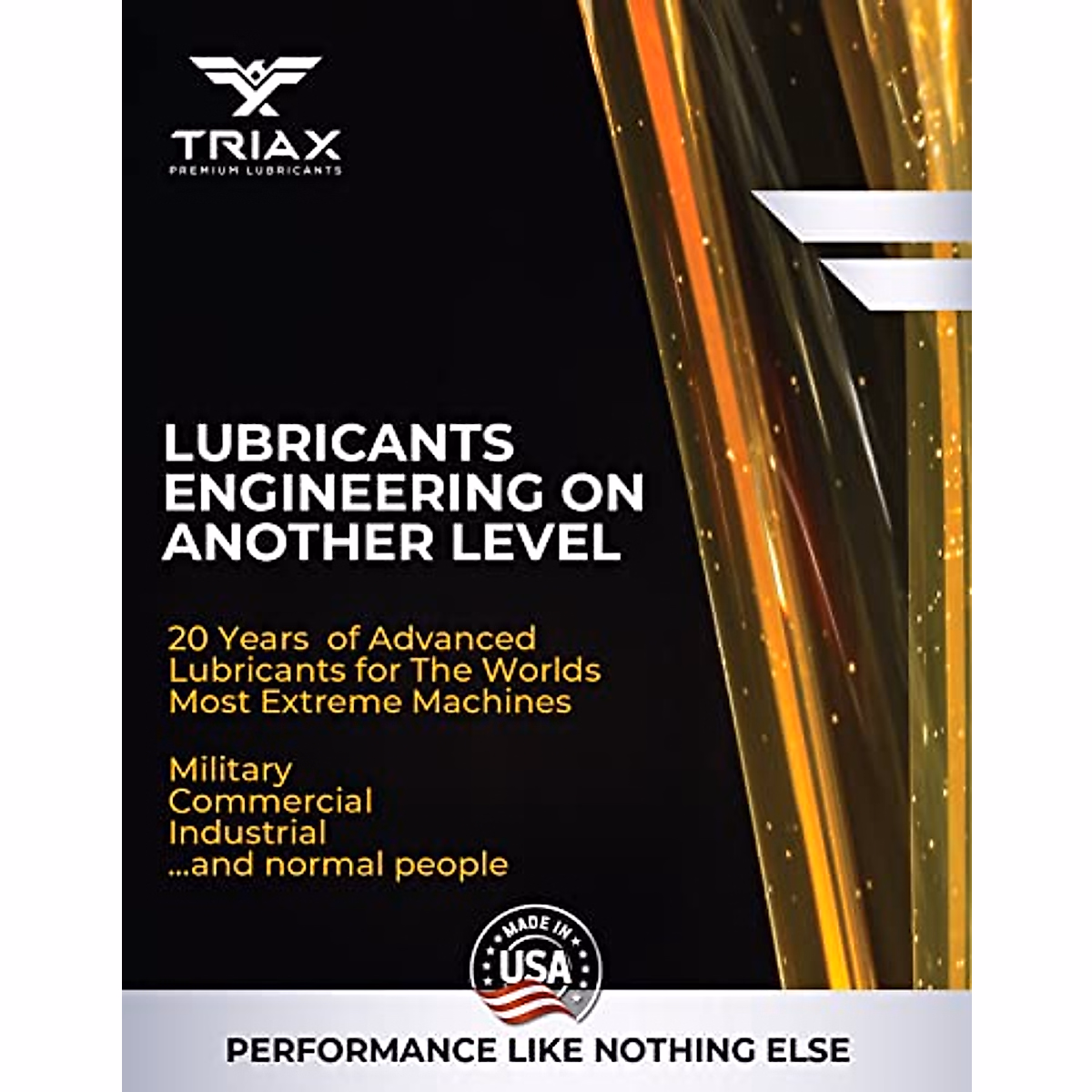 TRIAX Kompressor MV ISO 46, Multi Vis, Full Synthetic Air Compressor Oil, Non-Detergent, Rotary, Vane, Screw, Reciprocal, High Temp, 20,000 Hour Life (1 Gallon)