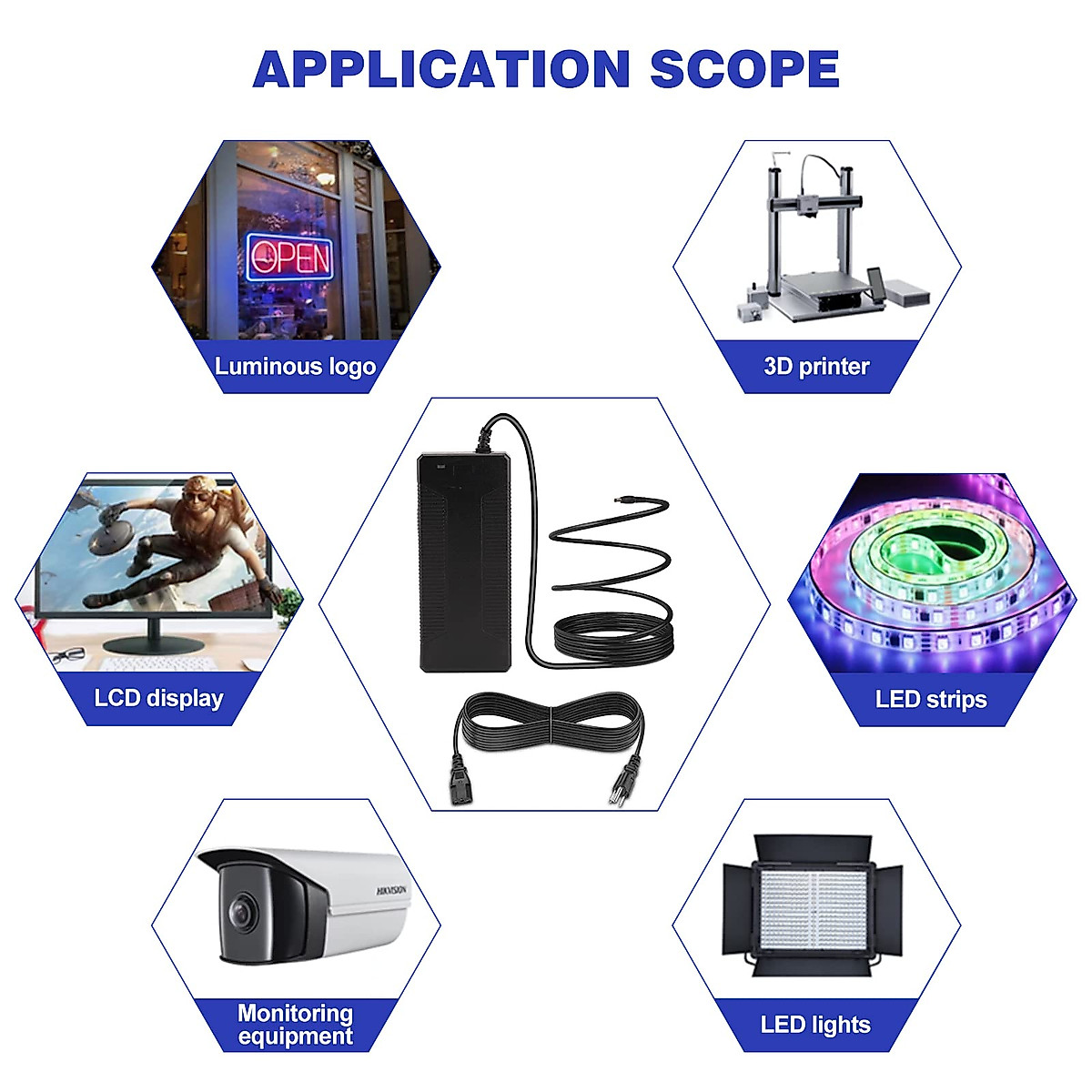 24V Power Supply, 24V10A 240W Led Lights Power Adapter, 120V AC to 24V DC Converter LED Transformers 24 Volt 10amp