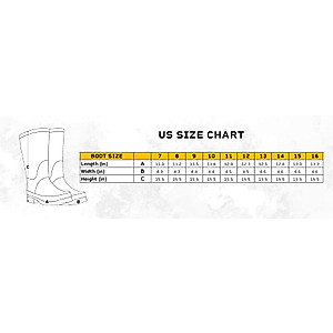 CLC Rain Wear Mens R210 Rain-boots, Black, Size 16 US