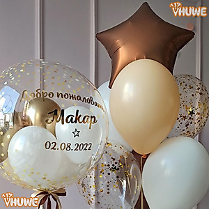 Chocolate Brown Star Balloons 18 Inch, 10 Pcs Chocolate Star Shaped Mylar Helium Foil Metallic Balloon for Birthday Party Decorations Baby Shower Wedding Anniversary Backdrop Party Supplies