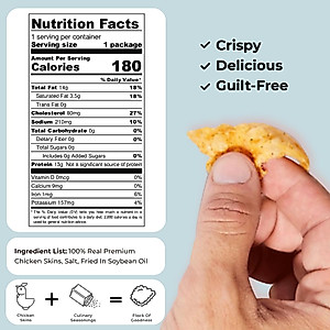 Flock Keto Chicken Skin Chips | Original Flavor | Low Carb, High Protein, Sugar Free, Gluten Free Fried Chicken Skins - Chicken Chips for People | (1oz) 8-Pack Crispy Chicken Flock Chips