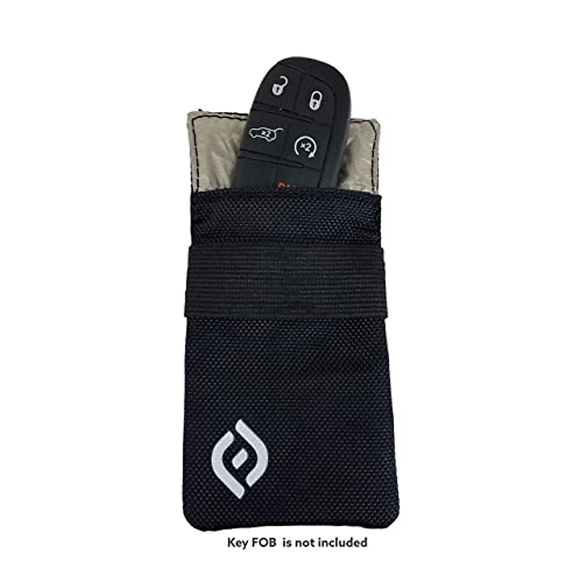 Signal Blocking Faraday Bag for Car Key FOB by FnJ Products Fits in Lockboxes Purse Size 4 inches x 2.5 inches