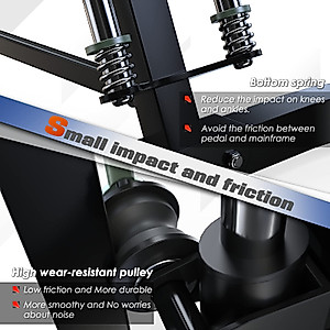 Sportsroyals Vertical Climber, Folded Climbing Cardio Exercise Equipment Full Body Workout for Women Men, Stair Climber with 5 Height Adjustable