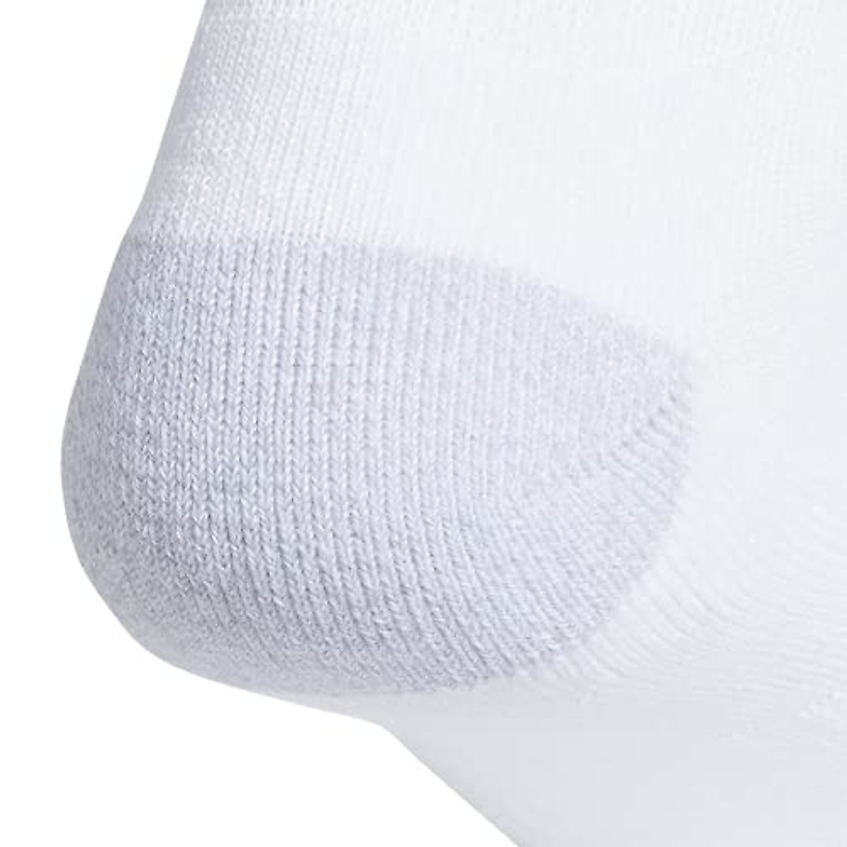 adidas Men's 3-Stripe Crew Socks (3-Pair), White/Black/Clear Onix Grey, Large