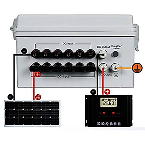 8 String PV Combiner Box with 10A Rated Current 80A Solar DC Breaker Arreste and Solar Connector for Solar Panels