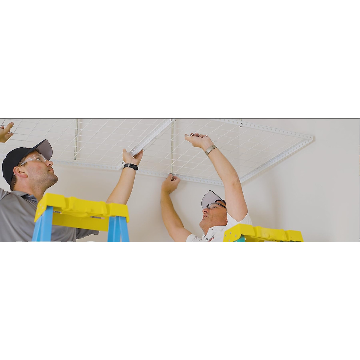 DURA-LIFT Elevate Adjustable Height Overhead Garage Door Ceiling Triple Platform (31 in. W x 93 in D)