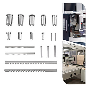 Keyway Broach Kit 18pcs Inch Size Keyway Broach Cutter Broaching Cutter Cutting Tool Metalworking High Speed Steel Material in Fitted Box (US Stock)