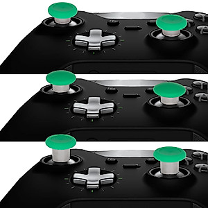 for Xbox Elite Controller Thumbsticks Joysticks Buttons Replacement for Xbox One Elite Controller (Model 1698) -Green