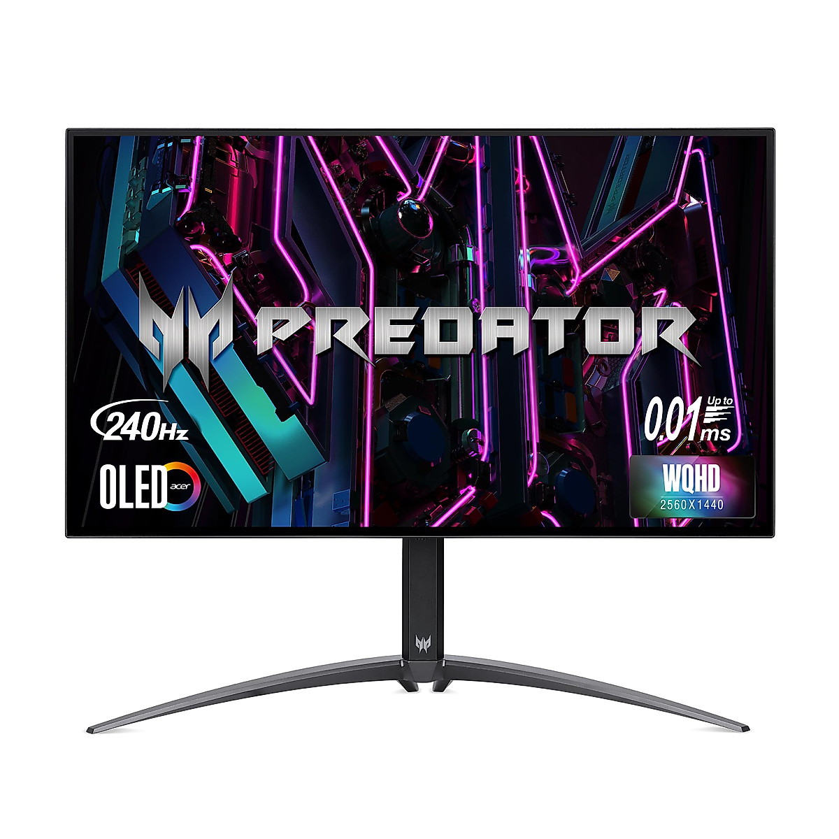 Acer Predator X27U | 27" WQHD 2560 x 1440 OLED Gaming Monitor | AMD FreeSync Premium | Up to 240Hz | Up to 0.01ms | 1000nits@HDR 3% | DCI-P3 99% | Delta E<1 | USB Type-C, DP 1.4 & 2 x HDMI 2.0