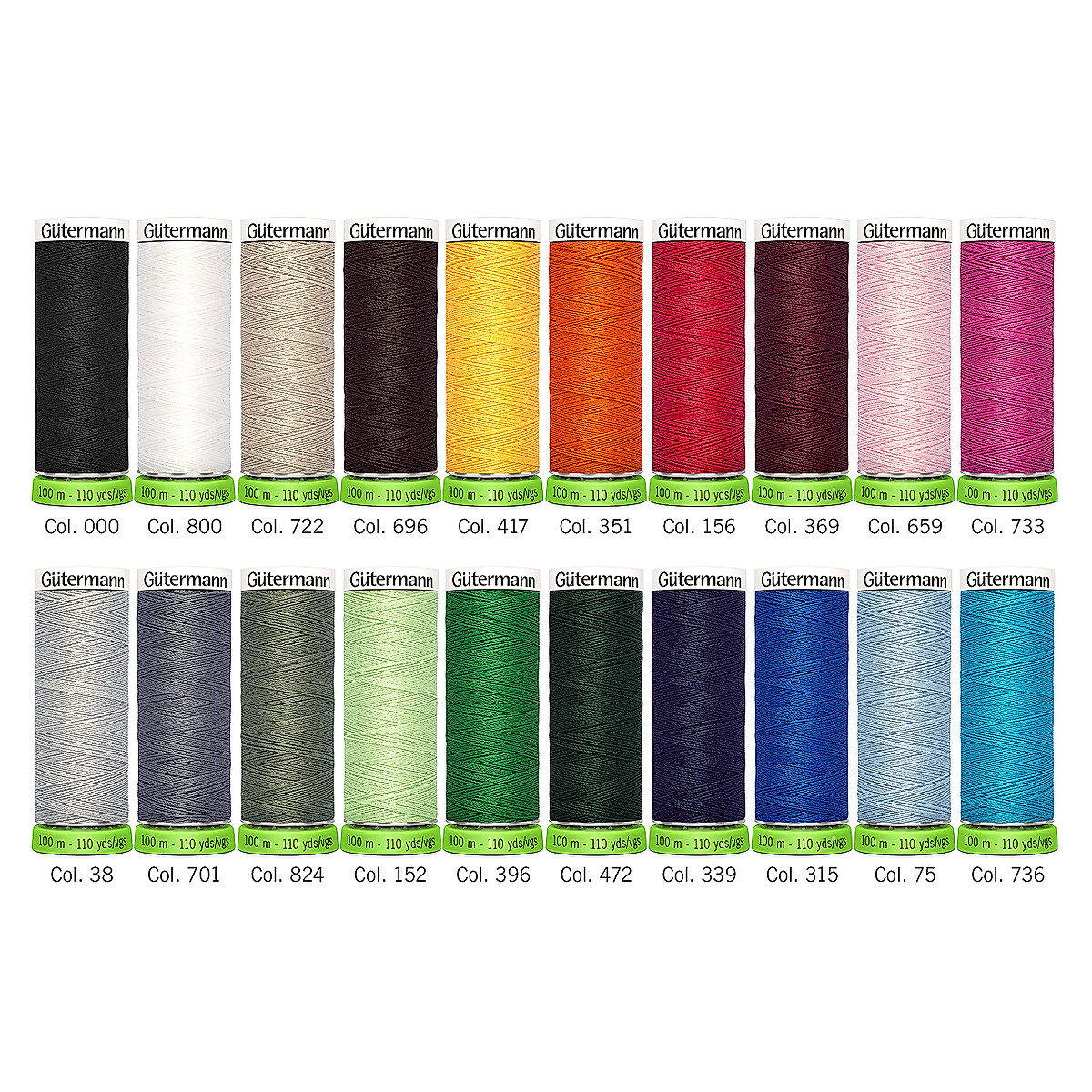 Unknown Unbekannt Set, Sew-All Thread rPET, Assorted 4, One Size (Gut_731139-1)