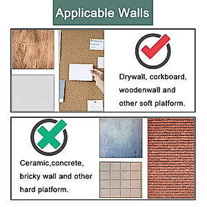 30 PCS Push Pins Picture Hanger Hooks, Double Headed Nails Push Pin Thumbtacks for Wall Hangings Picture, Decorative Small Hook Pins for Drywall Cork Board Home Office Photo Decorations