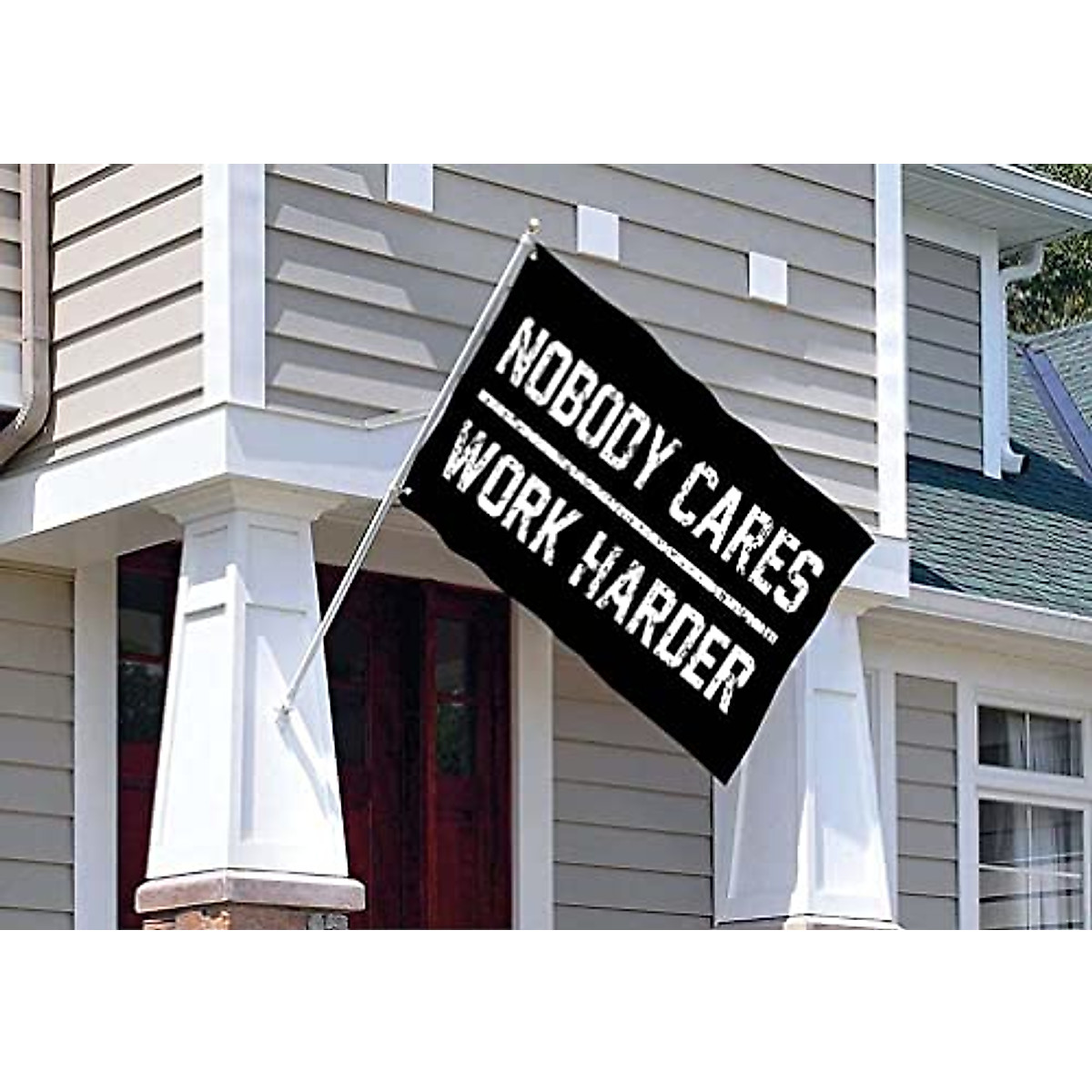 Nobody Cares Work Harder Flag - Motivational Gym Decor 3x5 ft