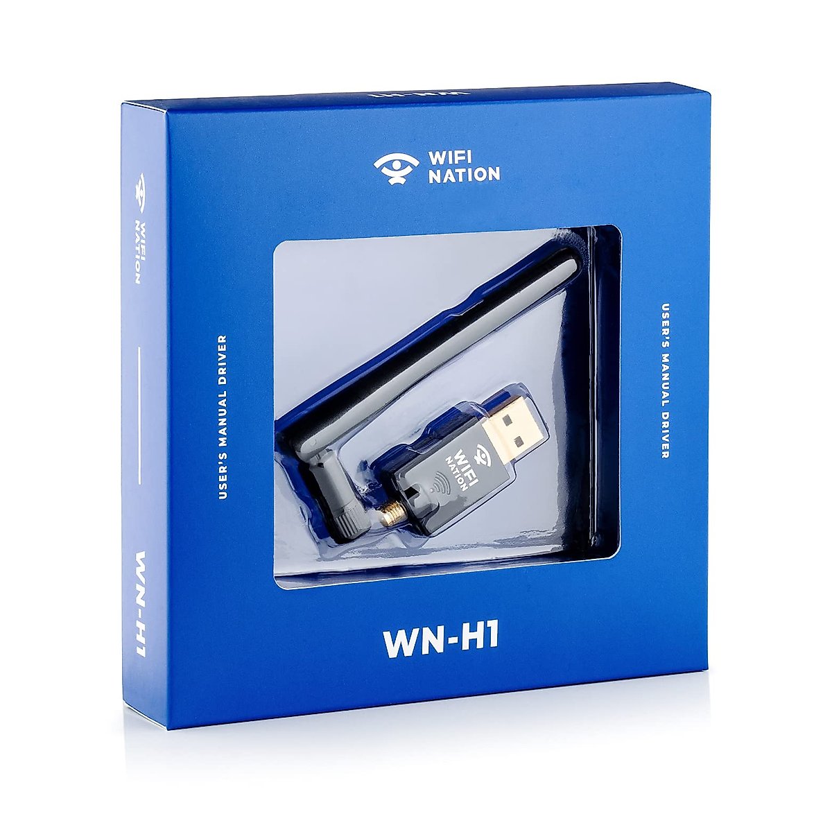 WiFi Nation® 802.11ac AC600 Fast USB WiFi Adapter, Wireless dongle with 2dBi dipole SMA Antenna, chipset: Realtek RTL8811AU, Dual Band 2.4GHz or 5GHz, Windows, MacOS and Linux Supported
