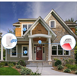 Mengshen Motion Sensor Alarm, Driveway Entry Alert Support 5 Modes, 36 Tunes, Long Transmission Distance (Remote Control Included)