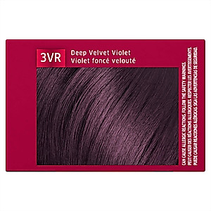 Vidal Sassoon Pro Series Permanent Hair Dye, 3VR Deel Velvet Violet Hair Color, Pack of 1