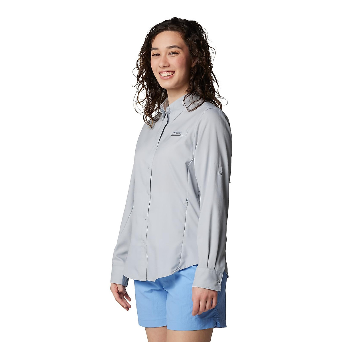 Columbia Women’s PFG Tamiami™ II Long Sleeve Shirt, Cirrus Grey, Large